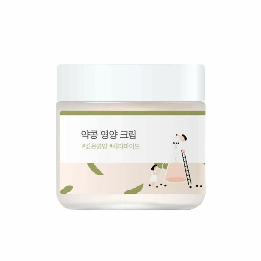 ROUND LAB крем для лица с чёрной соей 80мл. Soybean Nourishing Cream .