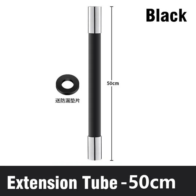 Кухонный удлинитель для крана 360° Черный, Balck-50cm