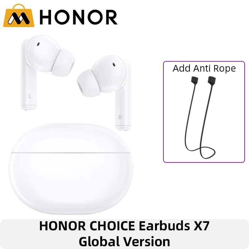HONOR CHOICE Earbuds X7 наушники с шумоподавлением Add Anti Rope