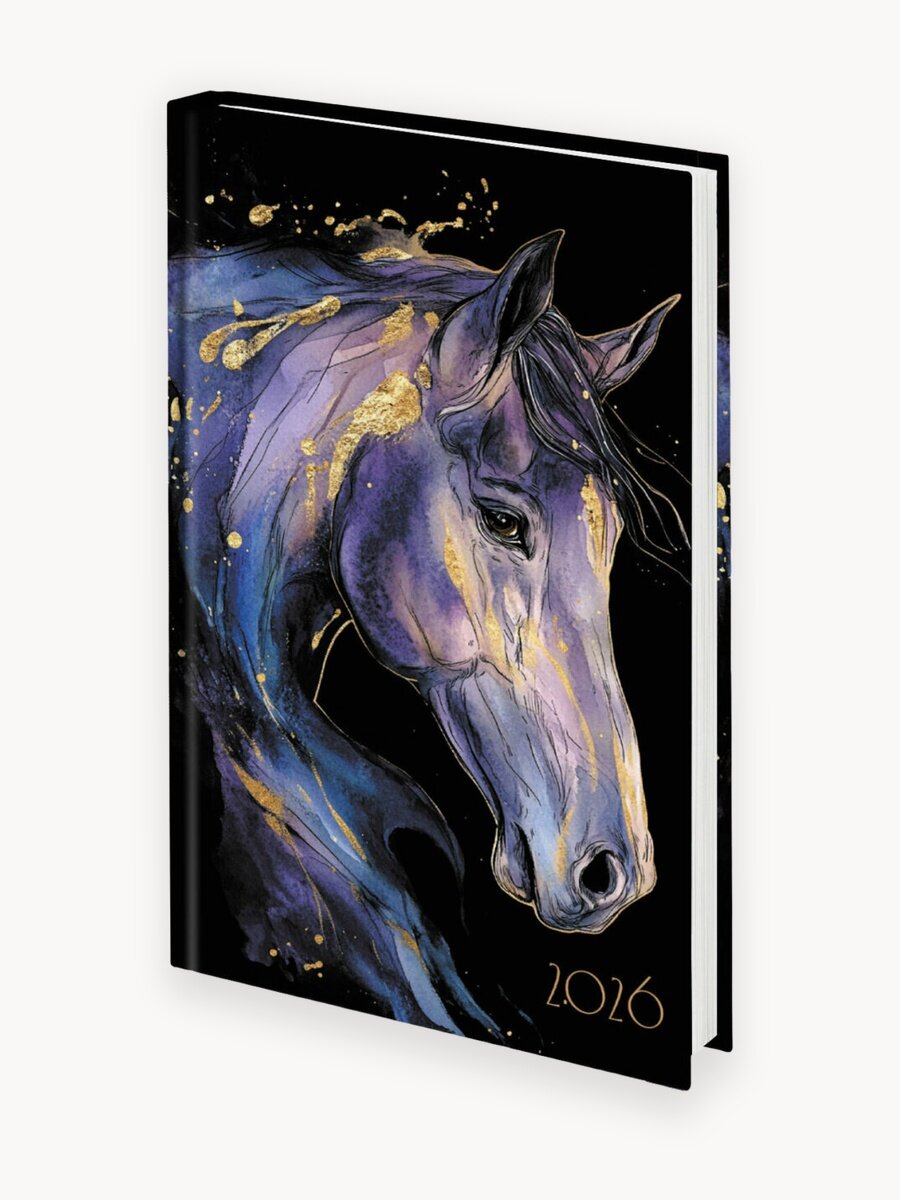 Ежедневник датированный 2026, планер планинг, записная книжка А5 145х215 мм, Staff Символ года, 117317