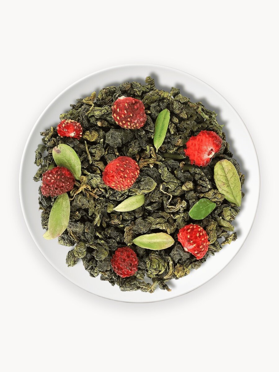 Китайский чай Улун Земляничная поляна с земляникой от Полезный чай / HEALTHY TEA, 50 г