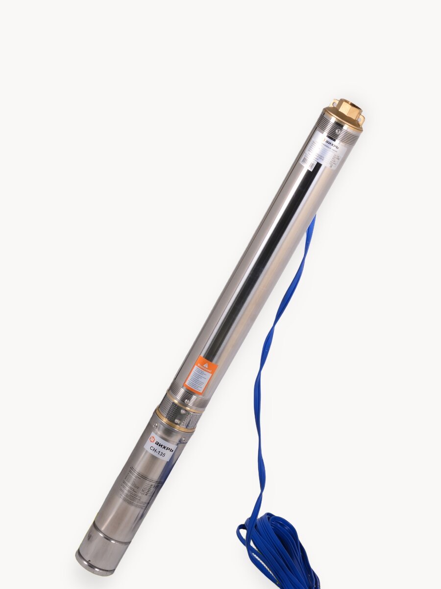 Скважинный насос Вихрь СН-135, 1800 Вт, высота подъема – 135 м, 95 л/мин, 1.25”