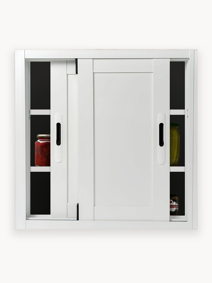 700*700*60 Раздвижные алюминиевые дверцы. Хрущевский холодильник