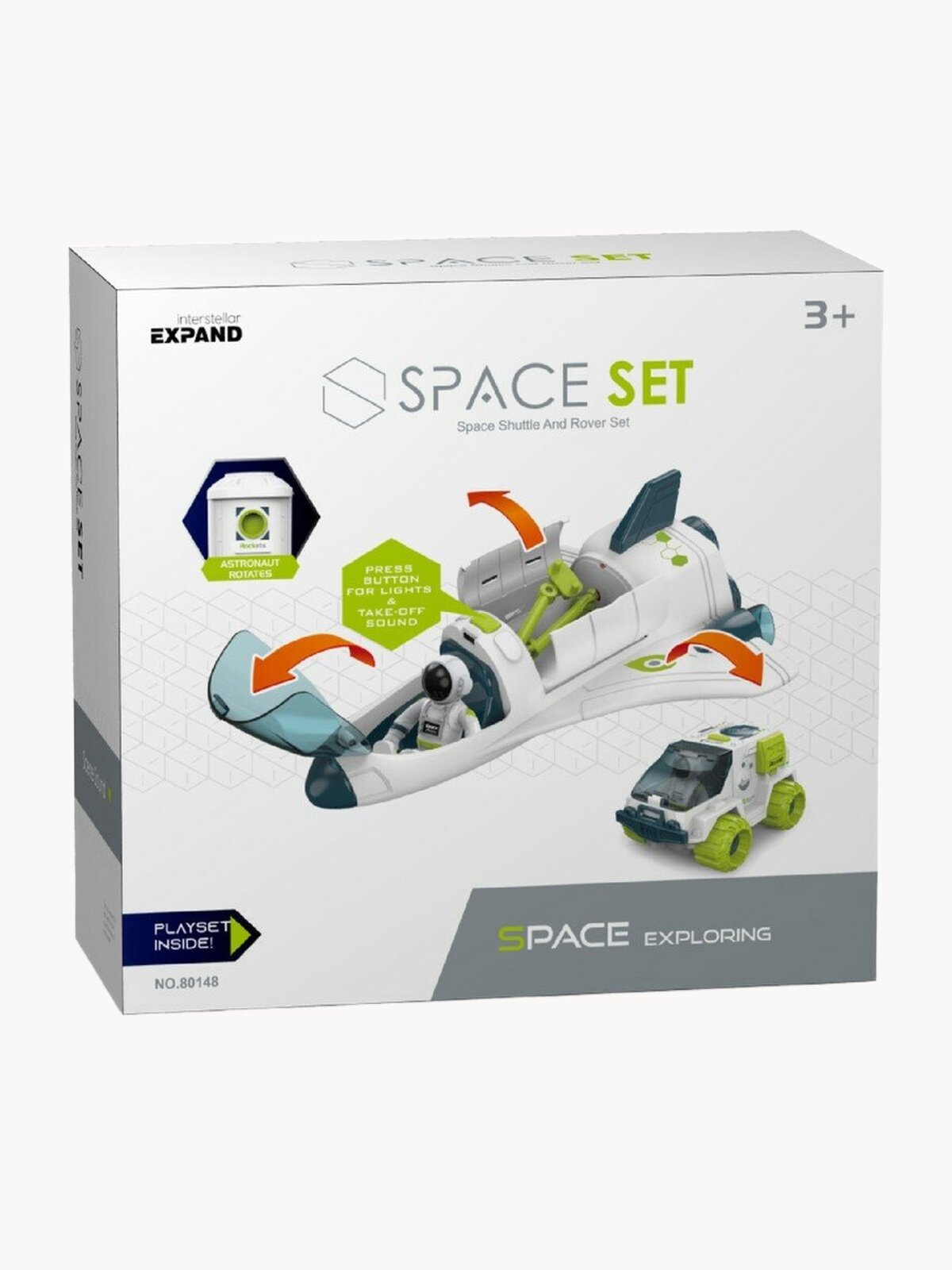 Набор для игры Космос (самолет, машинка и космонавт) для детей от 3 лет