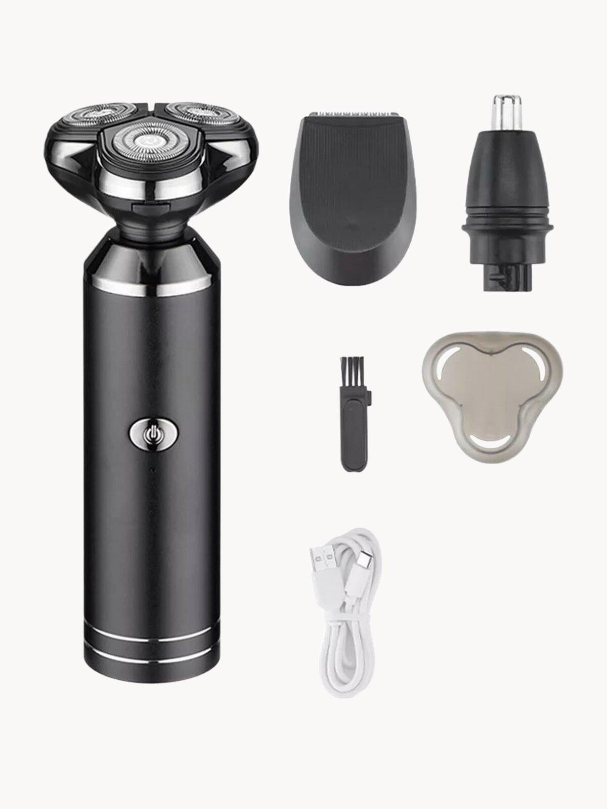 Электробритва 3 в 1, для влажного и сухого бритья, с насадками, водонепроницаемая