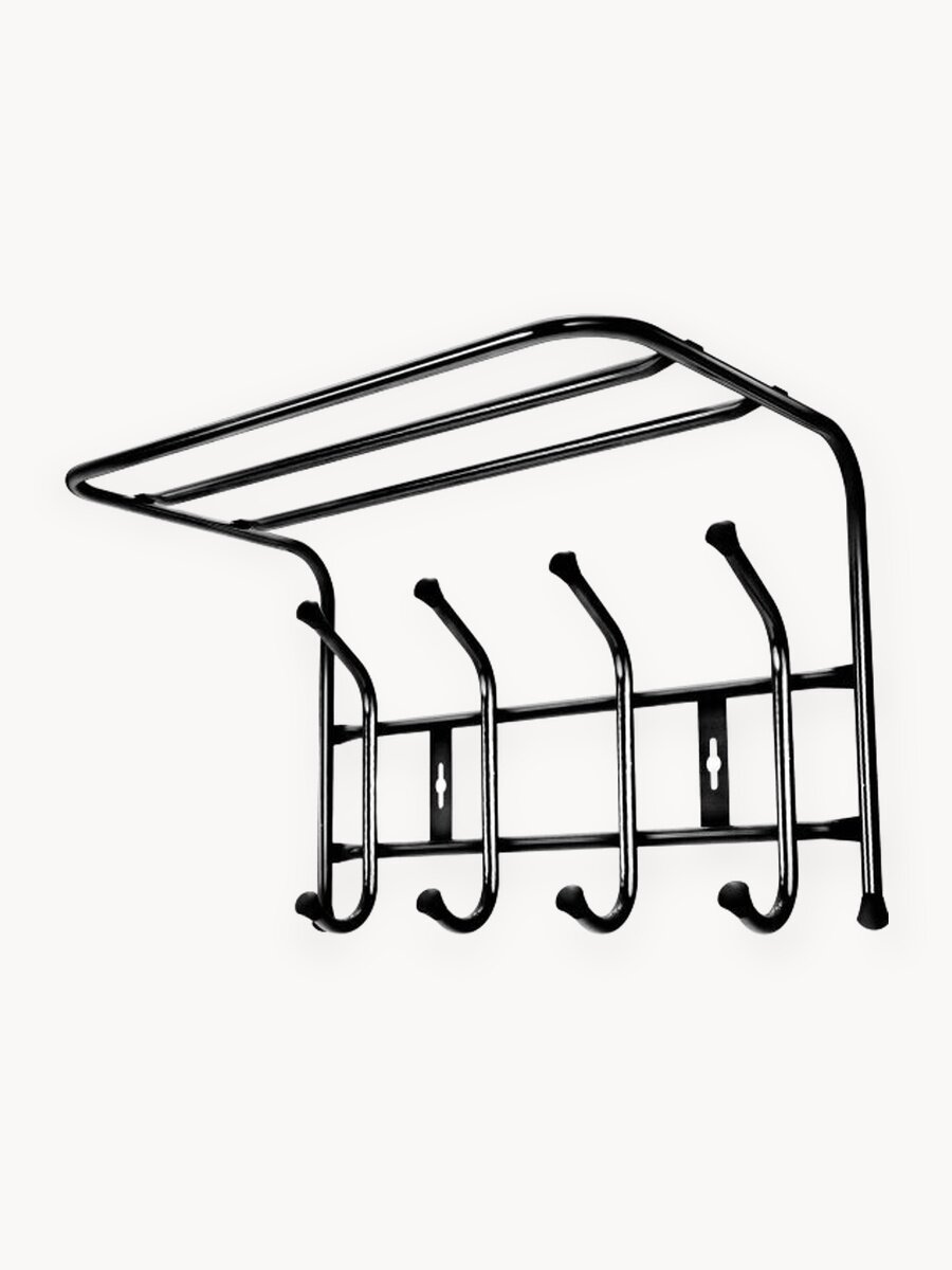 Вешалка настенная Nika черный 405х265х245мм, ВП4/Ч