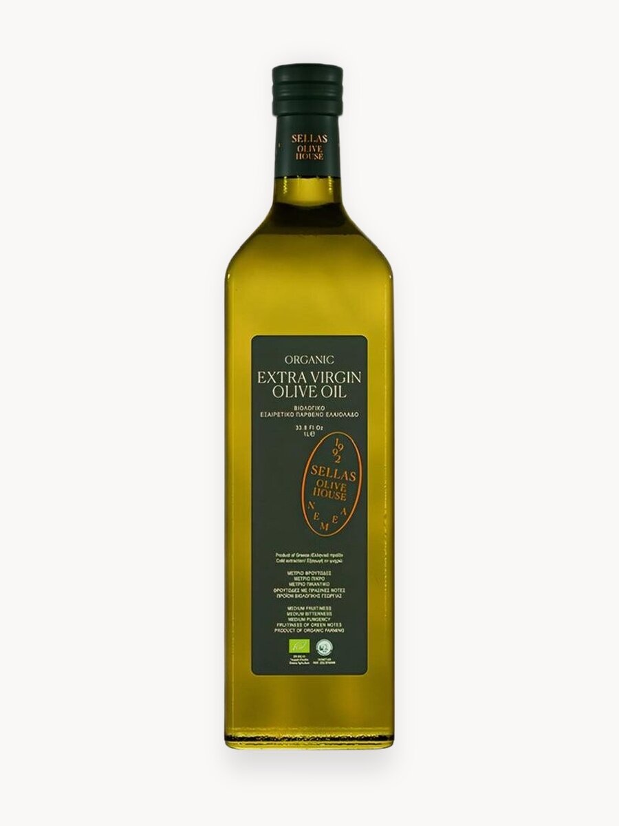 Оливковое масло 1л Sellas P.D.O. Kalamata (Греция, Пелопоннес, Extra Virgin, стекло)