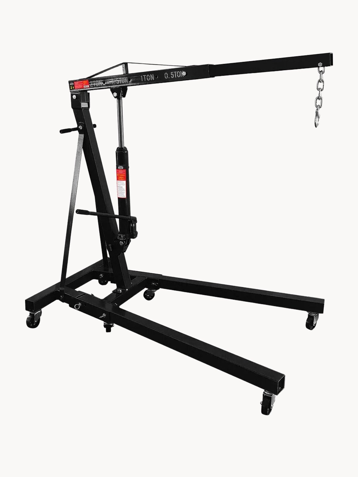 Кран гидравлический 2т, складной STARTUL AUTO (ST8030-02), высота подъёма 2.38 метра