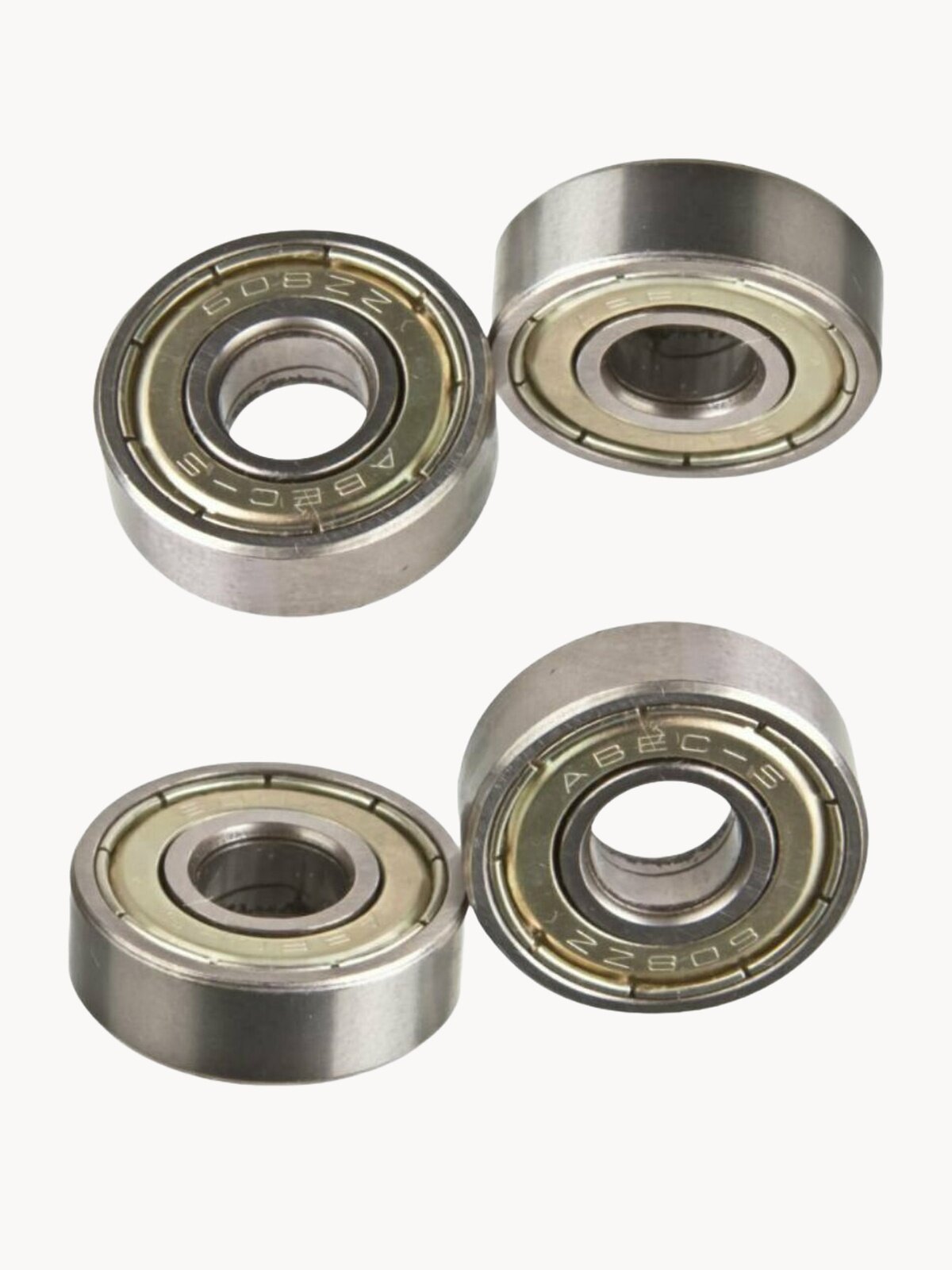 Подшипники ABEC-5 608 ZZ скоростные . набор 4шт. для самоката , скейта , беговела , для роликов. Закрытый радиальный подшипник АВЕС5 608ZZ