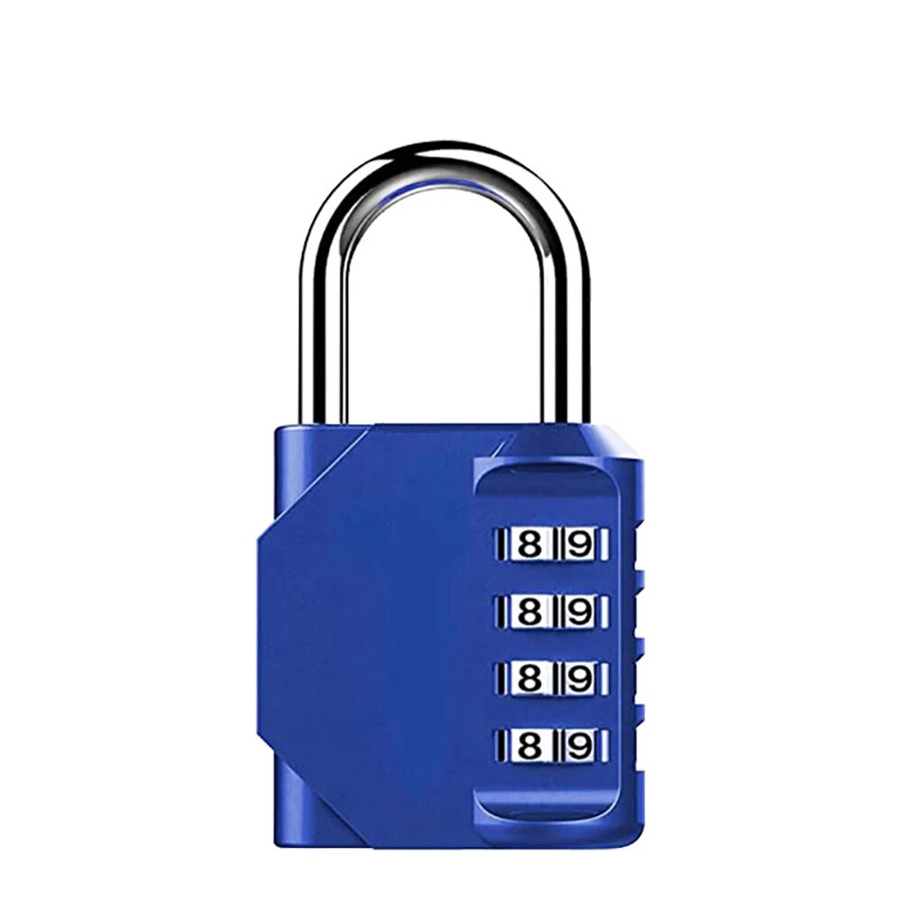 Kemei Кодовый замок 4 цифры черный Синий, blue