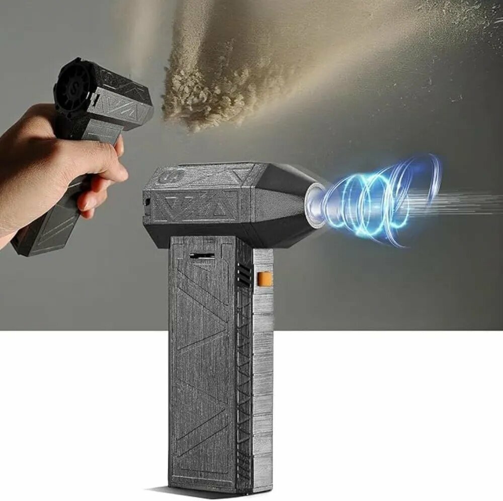 Воздуходувка портативная аккумуляторная, турбовентилятор 4000 мАч, Три скорости, 130000 об/мин