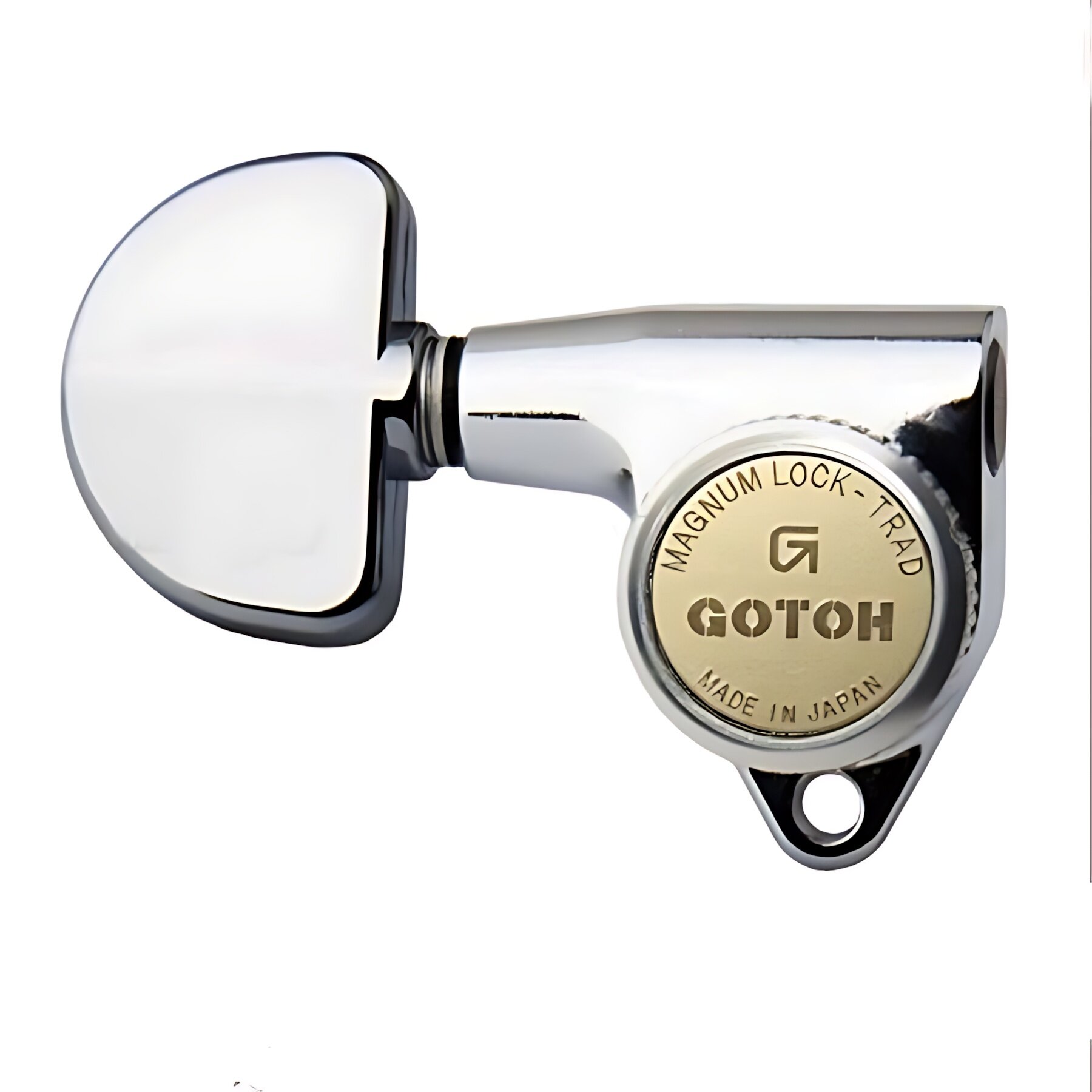 Колок одиночный GOTOH SG301-MGT-20-o, Long, правый, хром