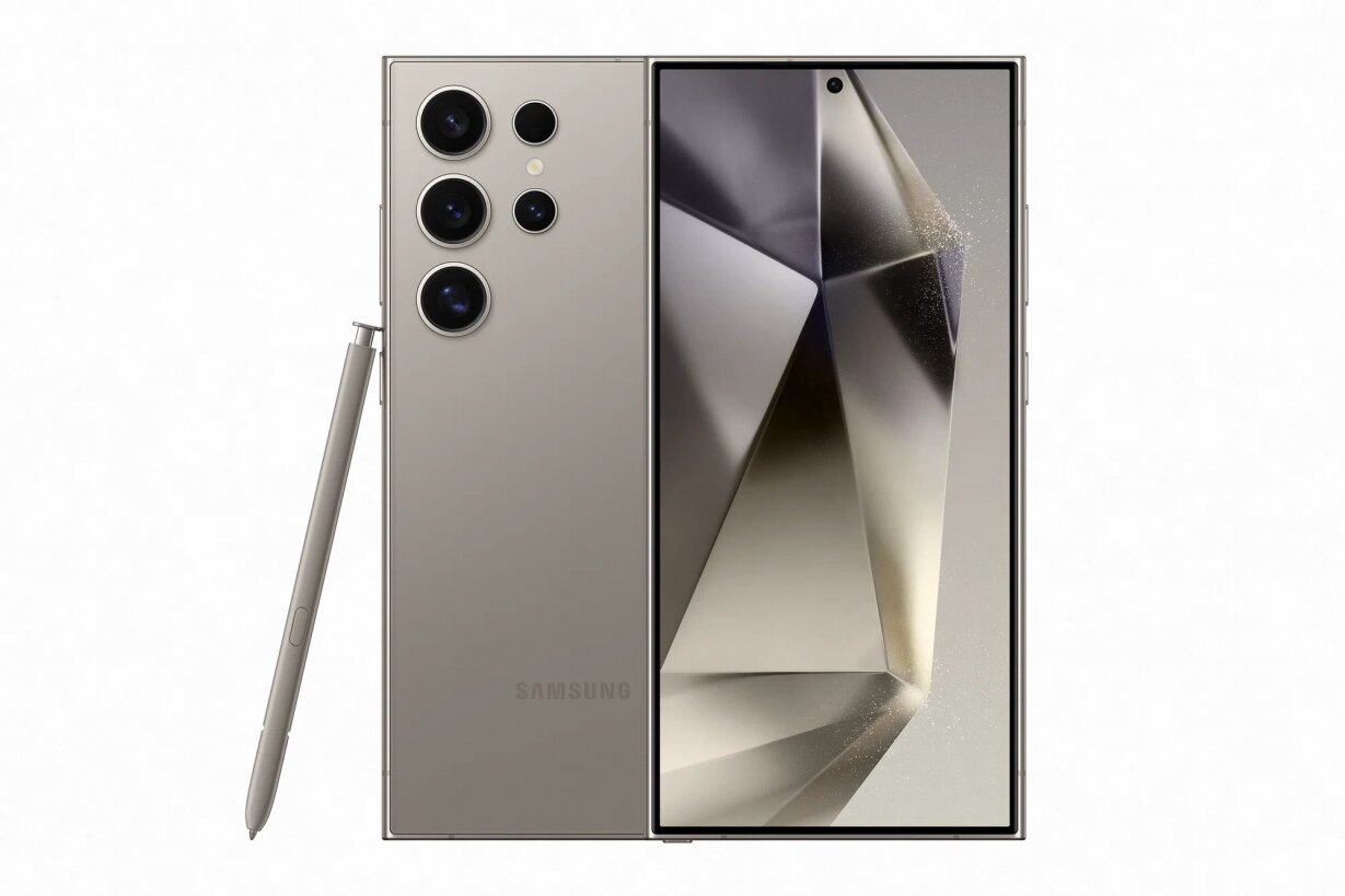 Смартфон Samsung Galaxy S24 Ultra 5G, 12/512Gb, nano SIM+eSIM, Titanium Gray
