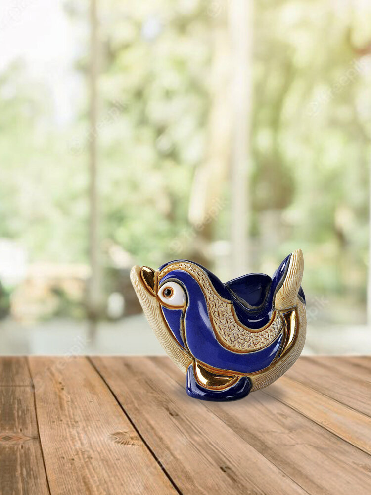 Статуэтка De Rosa "Дельфин мини", ручная работа, керамика, разноцветная h=4; 5,5х4,5 см