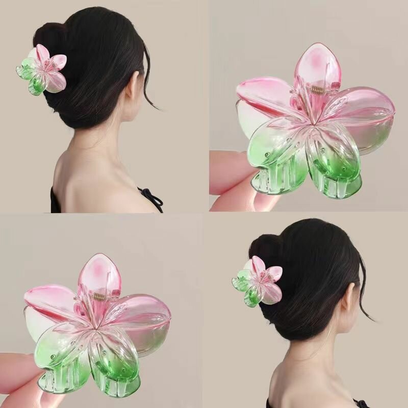 Зажимы для когтей Цветочный градиент 7,5 см 2 шт