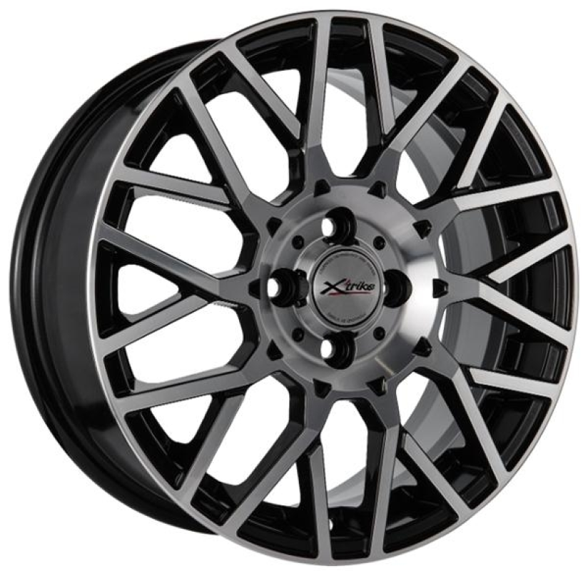 Диск колесный Xtrike X-125 6,5x16 4x100 Dia60.1 ET48 цвет BK/FP