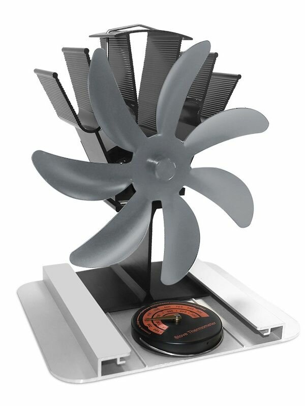 Каминный обогреватель/Вентилятор для дровяной Печной с 7 лопастей-Тепловентилятор на камин для повышения КПД печи