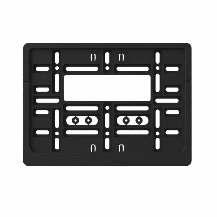 Рамка номерного знака на мотоцикл/мопед/квадроцикл, 190х145мм, черная (ALMEGA)