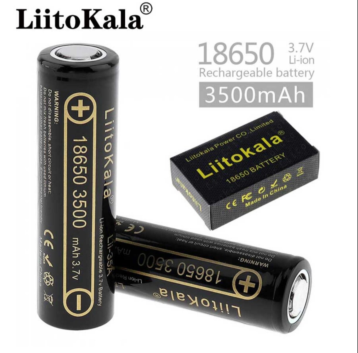 Аккумулятор 18650 Li-Ion Lii-35A 3.7В 3500mAh (Lii-35A), 2шт