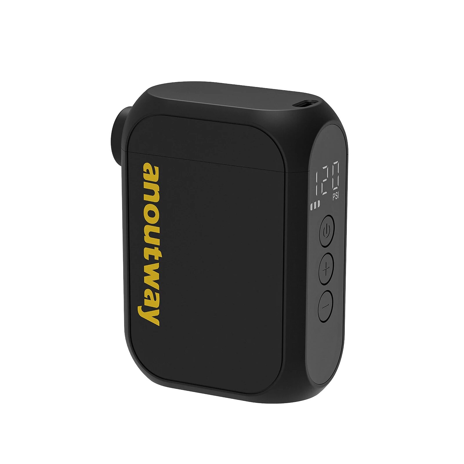 Anoutway AT1 MAX Электрический мини-велосипедный насос 120PSI Давление 600 мАч Аккумулятор Мини-насос для велосипедных шин со светодиодным дисплеем Автоматическая остановка