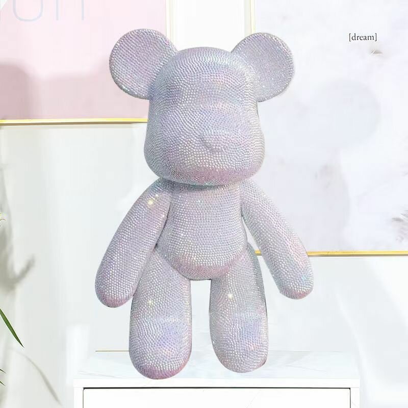 5D DIY Алмазный медведь, набор плюшевых мишек, креативный брелок, подарок ручной работы из хрусталя со стразами, украшение для дома