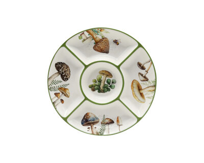 Менажница История грибов керам. 26см PRIMA COLLECTION