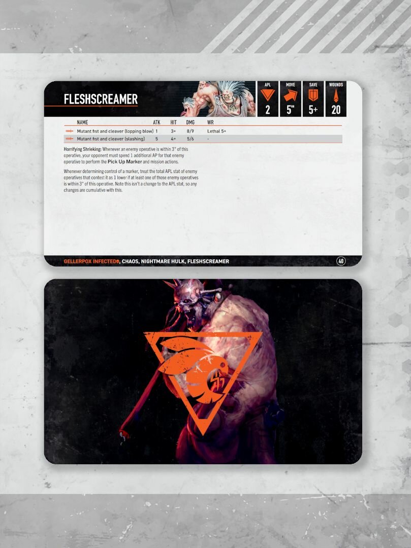Gellerpox Infected - Warhammer Kill Team - Карты — фото 1