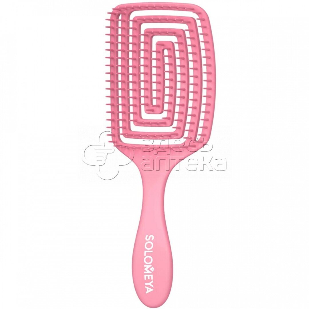 Расческа для сухих и влажных волос Solomeya Brush Paddle с ароматом клубники .