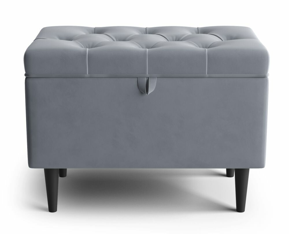 Пуфик Salotti гамма 60 велюр Velutto 32 серый