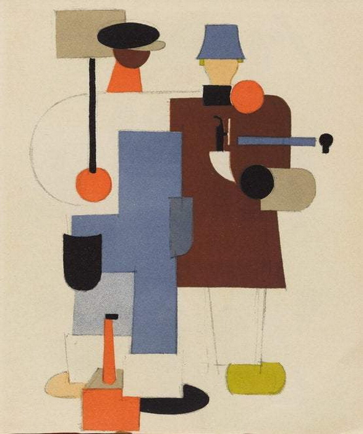 Плакат, постер советский авангард на бумаге, размер 21х30см