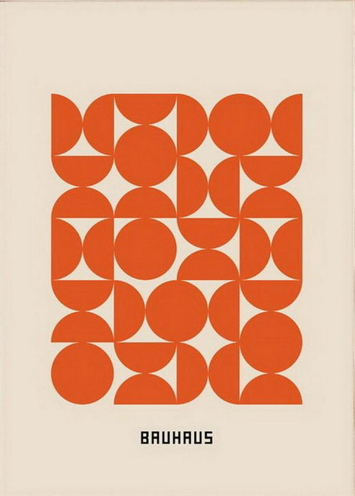 Плакат, постер Bauhaus (баухаус) на бумаге, размер 30х42см