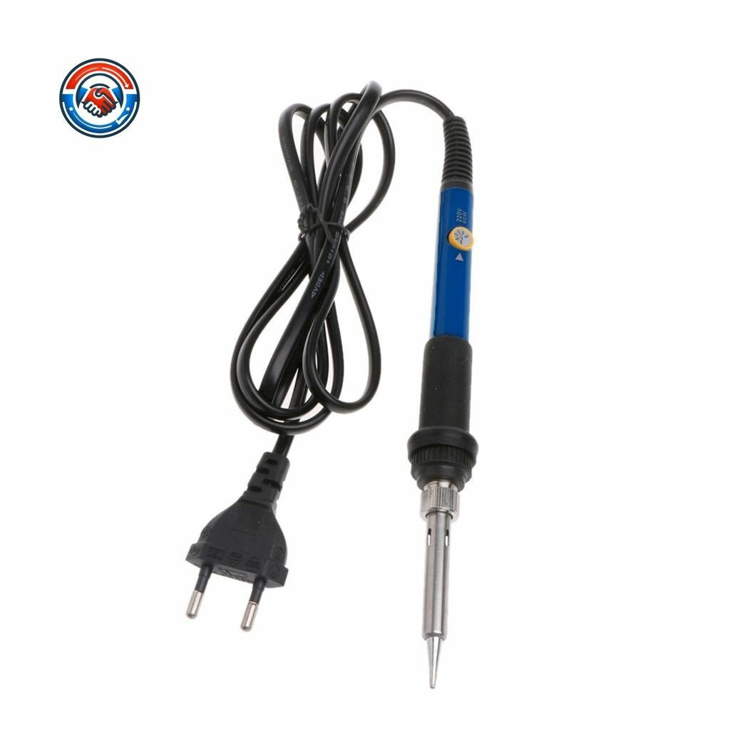 Паяльник 220 В 60 Вт с регулировкой 100–480°C, сменные наконечники, карандашная ручка для электроники и радиомонтажа