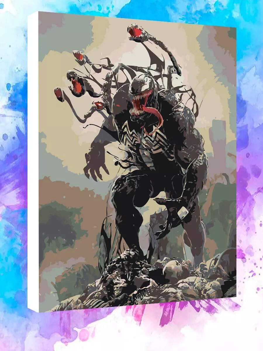 Картина по номерам Веном Марвел Кино