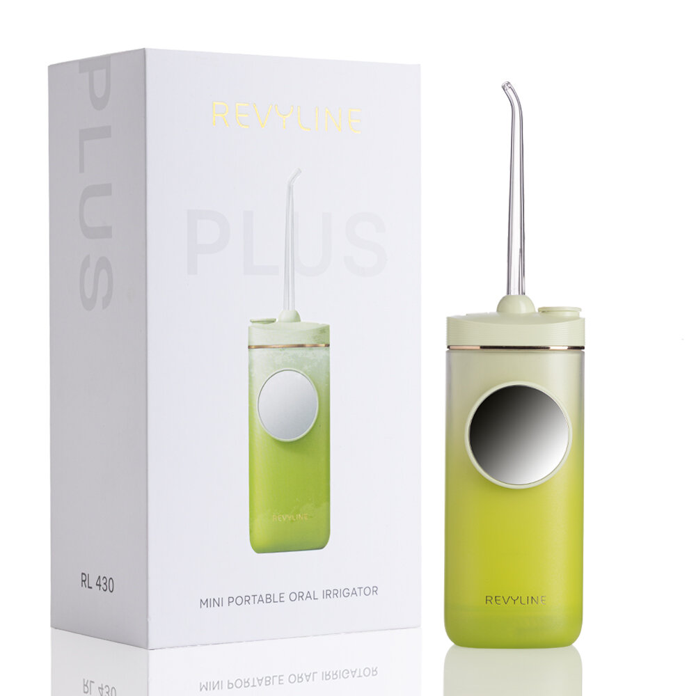 Ирригатор полости рта Revyline "RL 430", 85 мл, 3 режима, для взрослых, зеленый