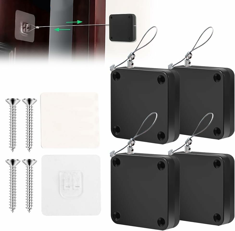 Автоматическая занавеска для душа ближе, 2025 Новая дверь для душа без удара по 1000 г ближе, автоматическая дверь с раздвижным экраном ближе с 1,2-метровой шнуркой для ванной комнаты