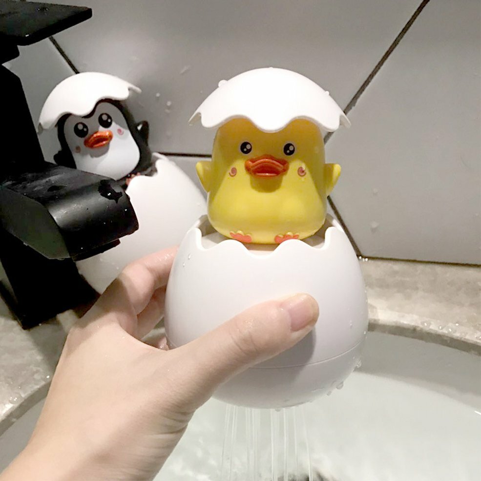 Игрушка для купания младенцев Яйцо пингвина Распылитель воды Душ для ванной Игрушки для купания в воде