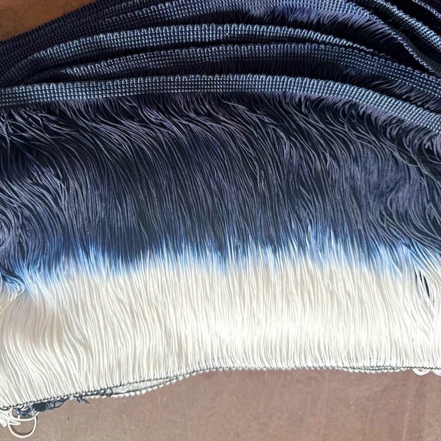 Красная полиэстерная бахрома для шитья 10 м Темно-синий, 10 meters, 19