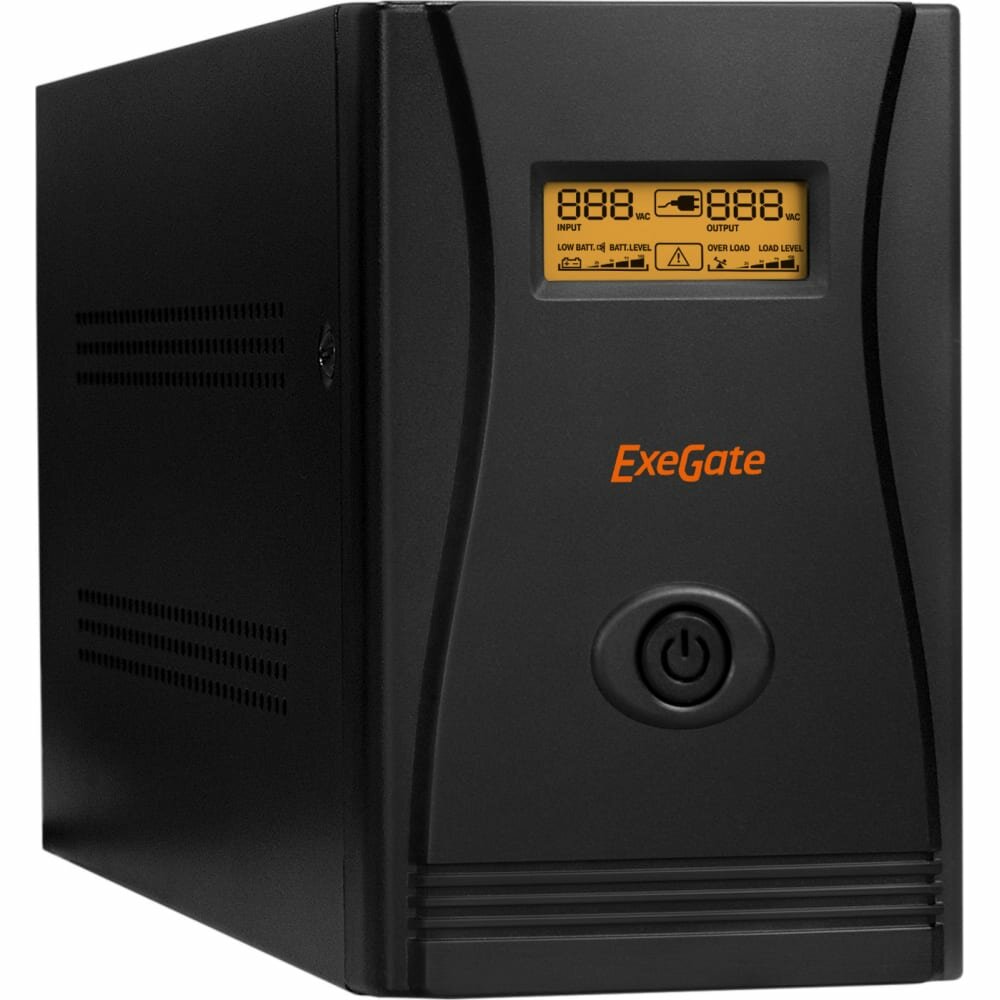 Источник бесперебойного питания ExeGate SpecialPro Smart LLB-1000. LCD. AVR. EURO. RJ. USB