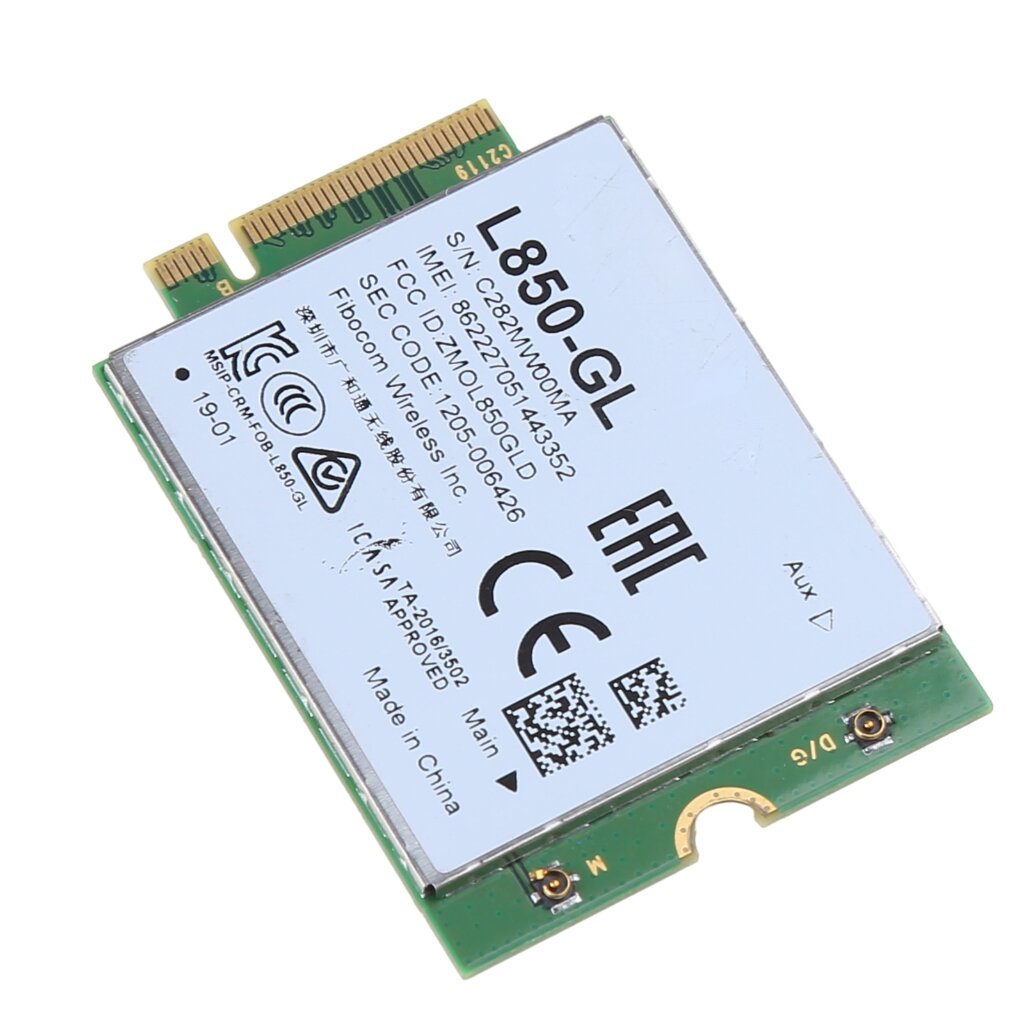 Fibocom L850-GL 4G LTE Cat9 M.2 Модуль Сотовой Связи WWAN Intel XMM 7360 LTE модем Для Маршрутизатора Keenetic