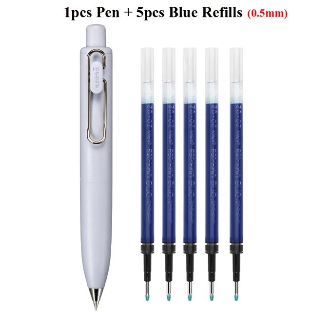 Uni Ball One P гелевая ручка 0,5 мм Синий, 1Pen 0.5 Refills Blu