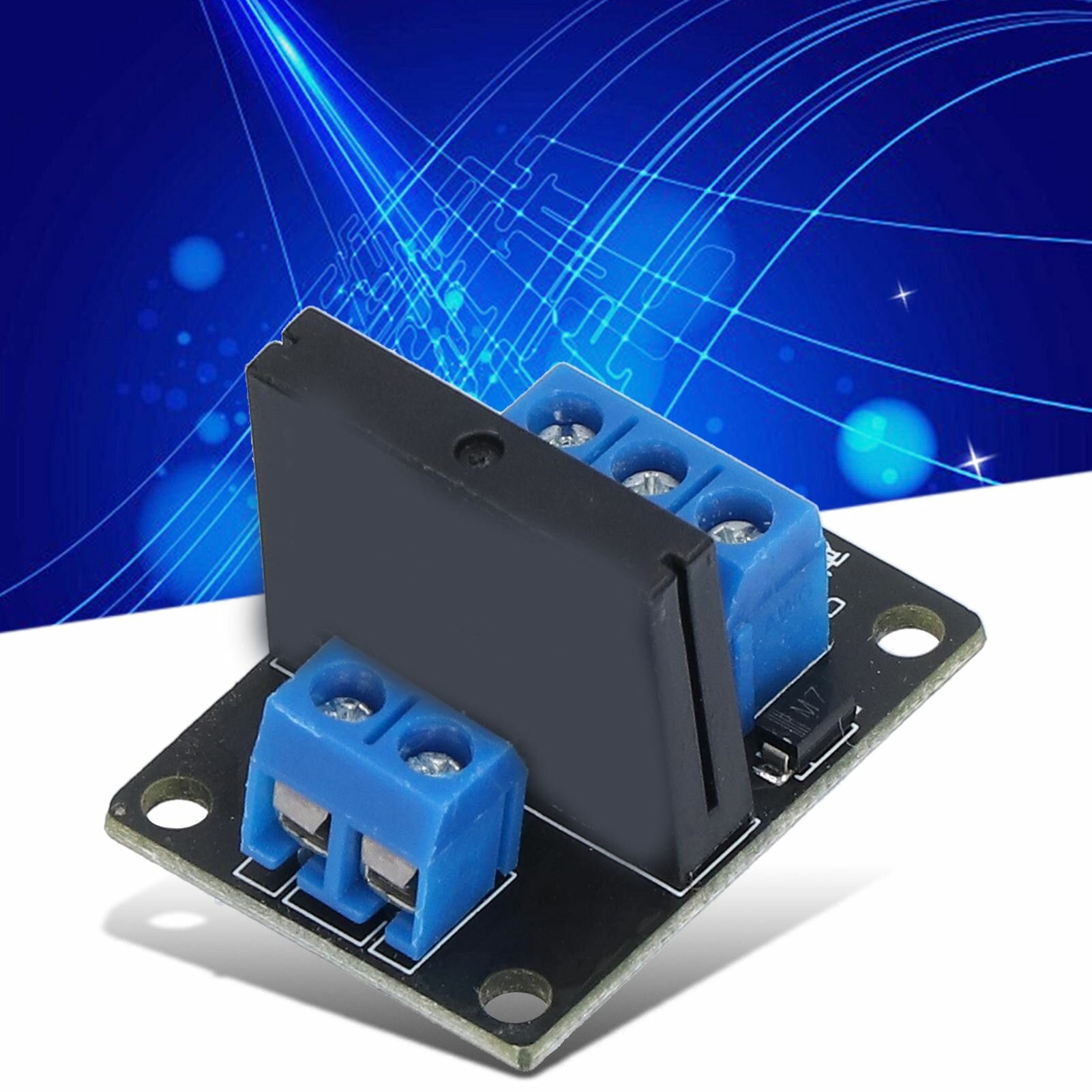 HY M285 1-канальный модуль твердотельного реле Модуль драйвера реле низкого уровня с предохранителем