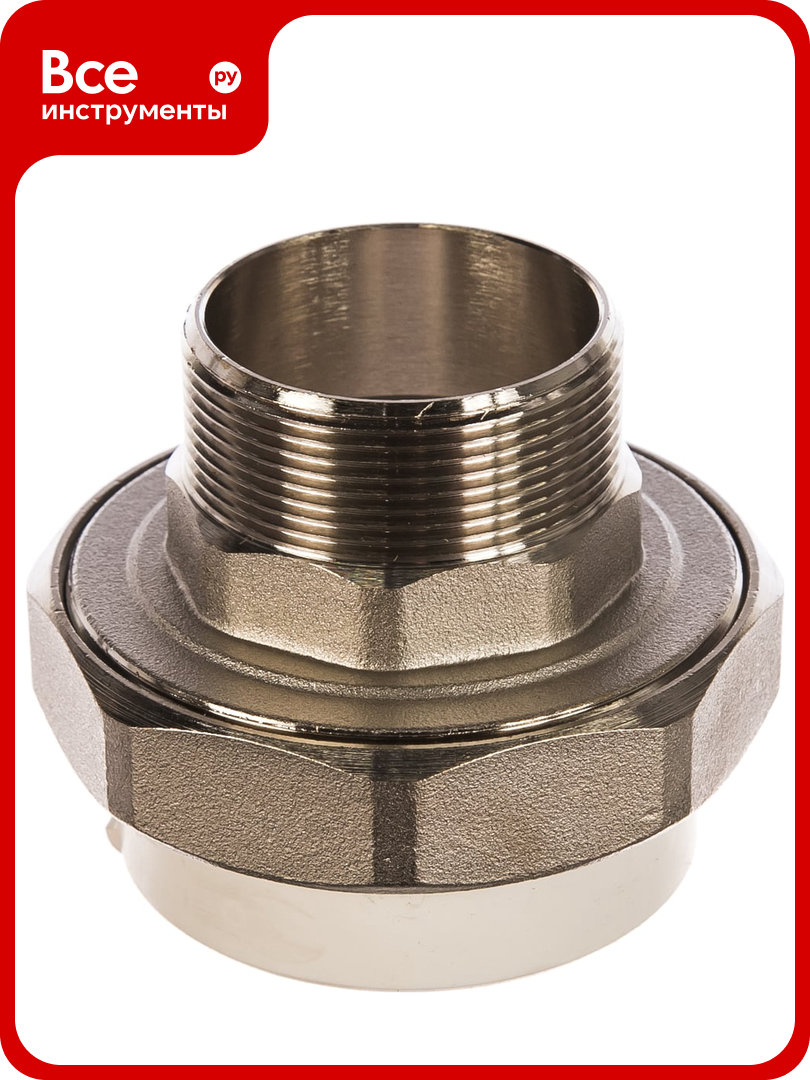 Комбинированная разъемная муфта (американка) PRO AQUA PP-R НР белая d-63 2" PA21024b