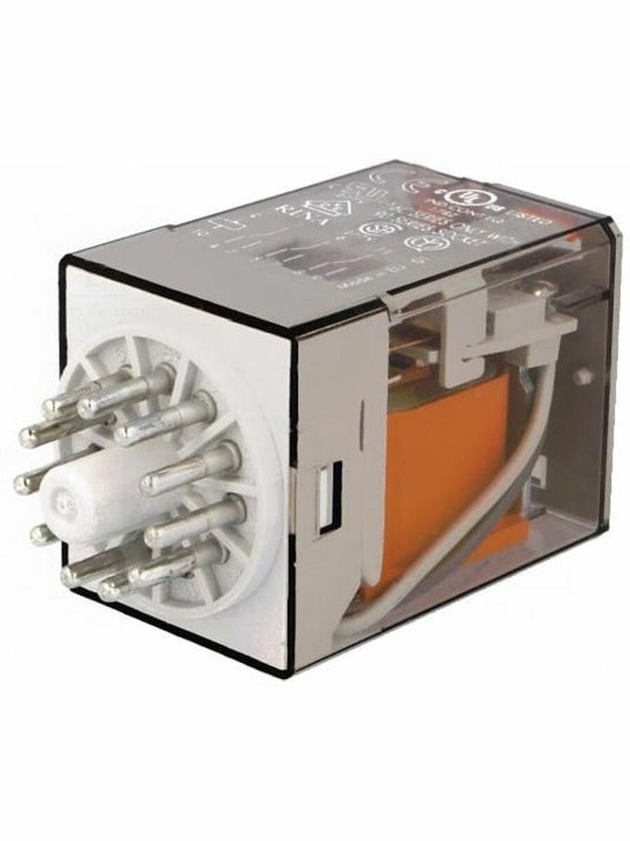 Реле промежуточное Finder 60.13.8.024.004010А AC 24В 3 переключающих контакта 601380240040