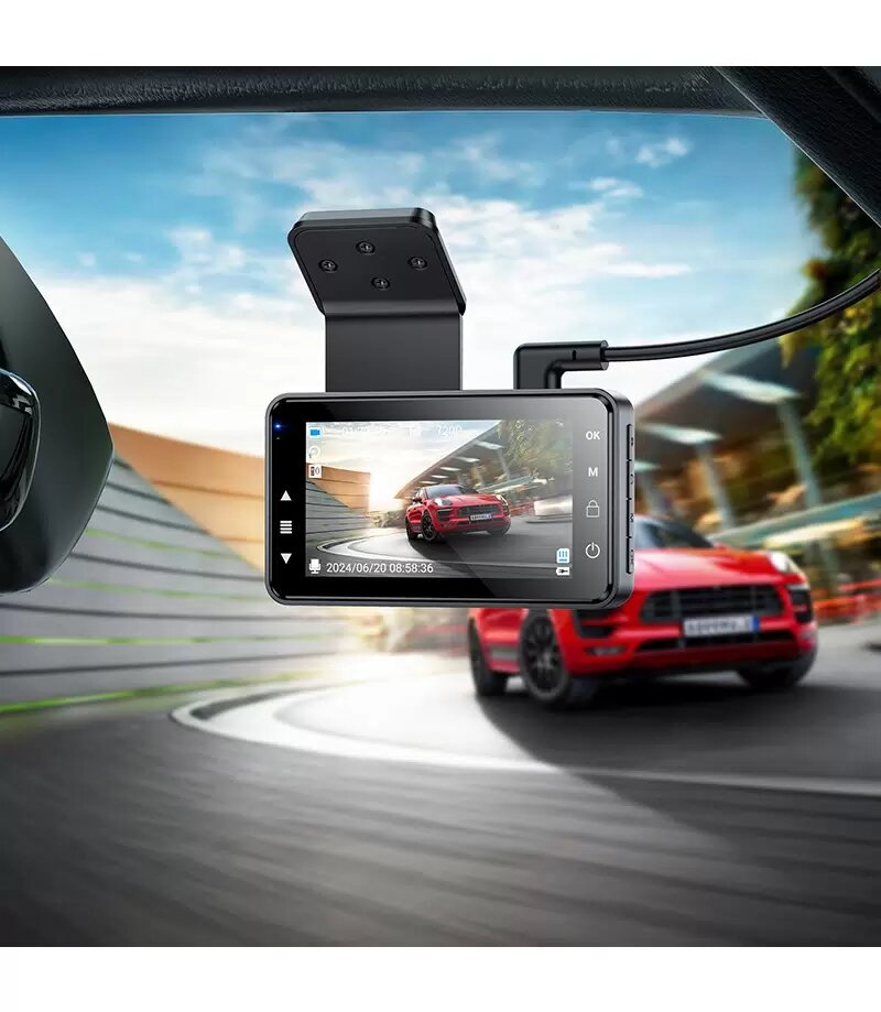 Видеорегистратор HOCO DV9, 1 камера, G-сенсор, угол обзора 120°, чёрный