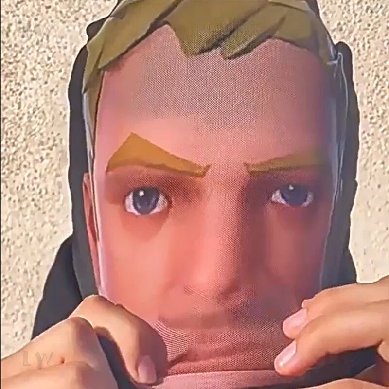 Бафф с принтом лица Дуэйна Джонсона, черный, Цвет: E — фото 1
