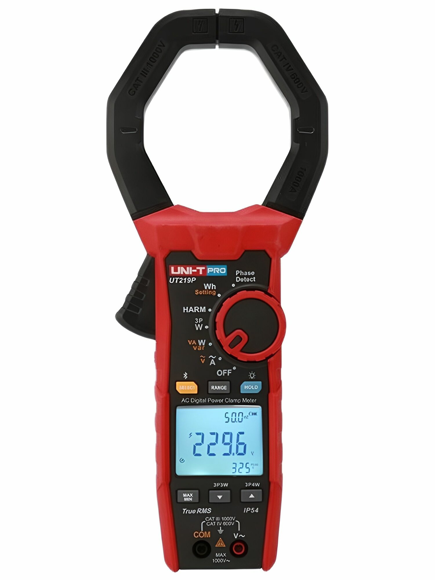 UNI-T UT219P Токовые клещи для комплексного анализа одно- и трехфазных электрических систем