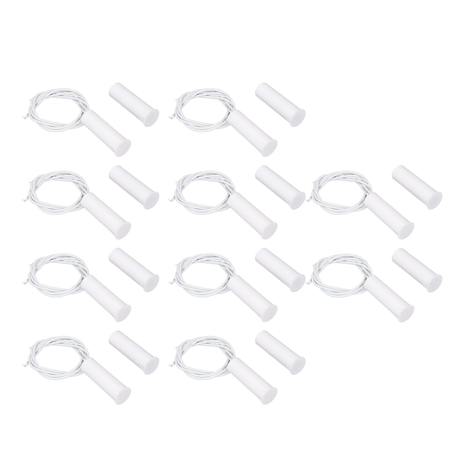 10 комплектов встраиваемых магнитных выключателей DC100V 10W NC-стиль огнестойкий дверной датчик оконный геркон для системы сигнализации контроля доступа