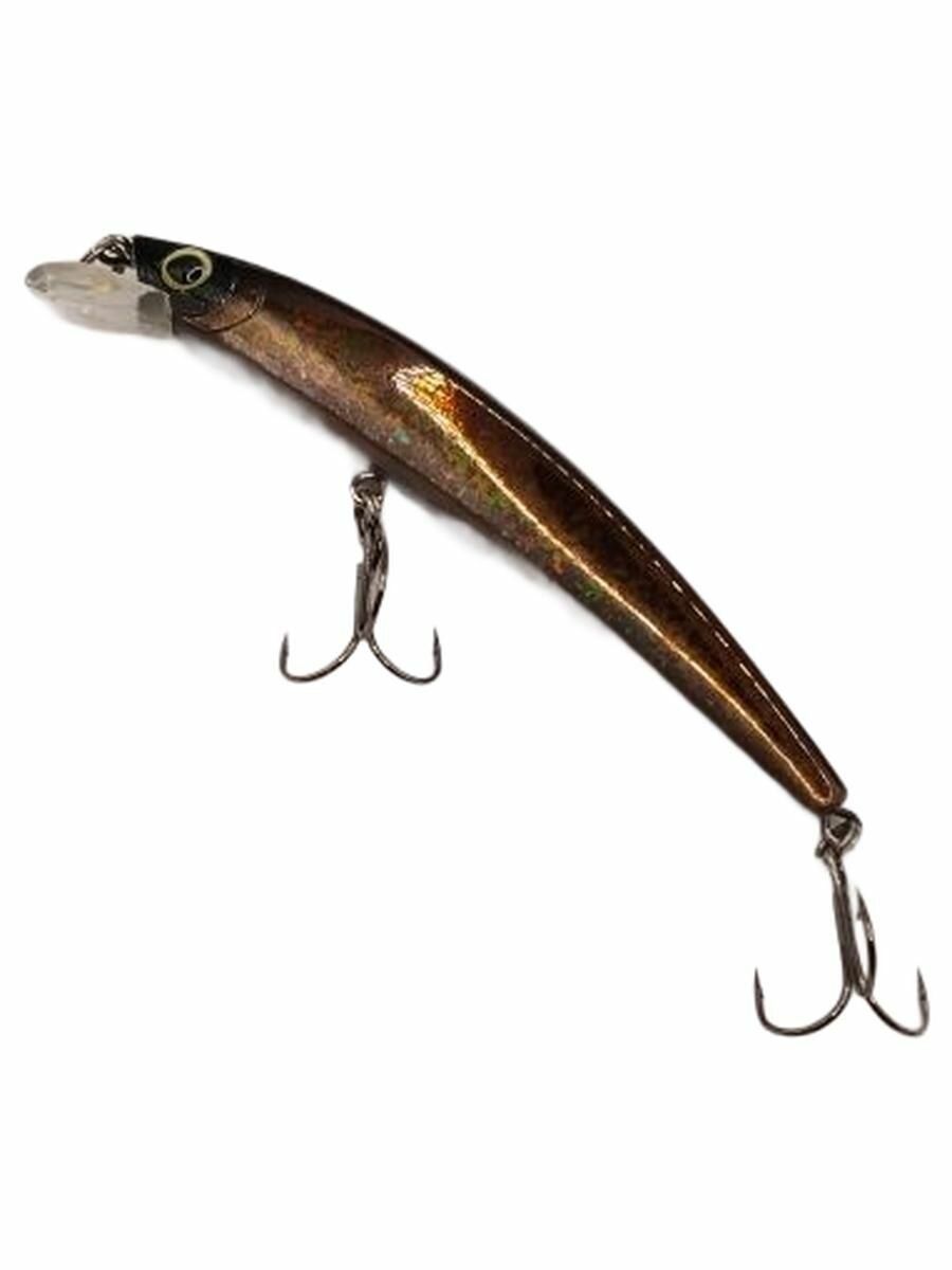 YO-ZURI Crystal Minnow (F) 130 мм, 18 г Плавающий воблер для щуки, судака, окуня. Идеален для средней и большой глубины до 2.5 м.