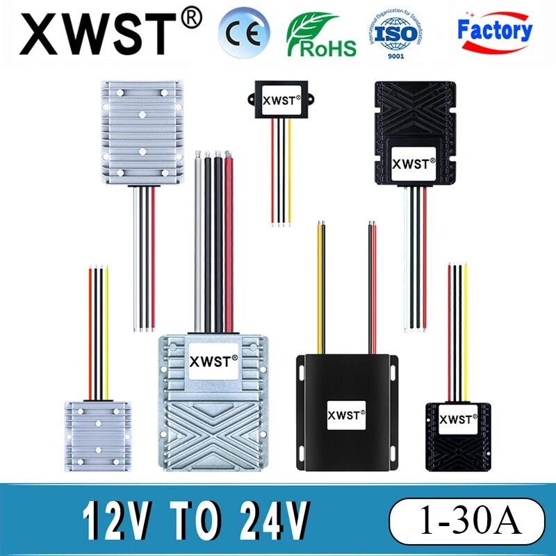 XWST XW-12-24- Преобразователь напряжения 12В на 24В, 3A ABS L, 12 В, 24V