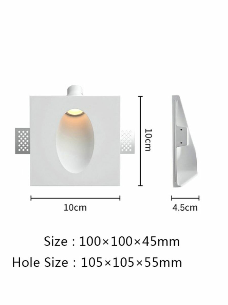 Простые настенные светильники со встроенной лестницей и светильниками, встроенными в ступени